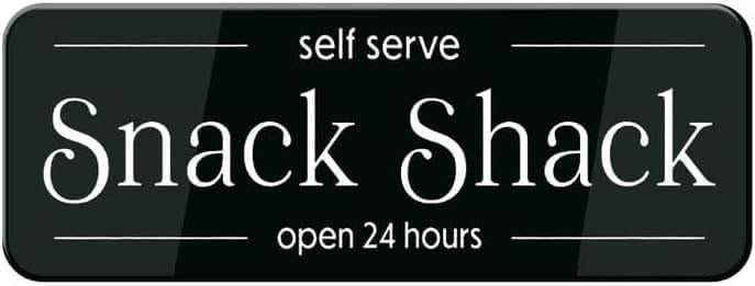 Acrylic Plastic Signs 3x10 Inch Snack Shack Sign Self Serve Snack Shack ...