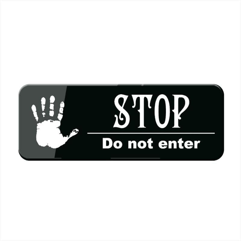 Acrylic Plastic Signs 3x10 Inch Stop Do Not Enter Plaque Stop Sign With ...