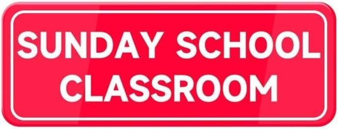 Acrylic Plastic Signs 3x10 Inch Sunday School Classroom Sign Self ...