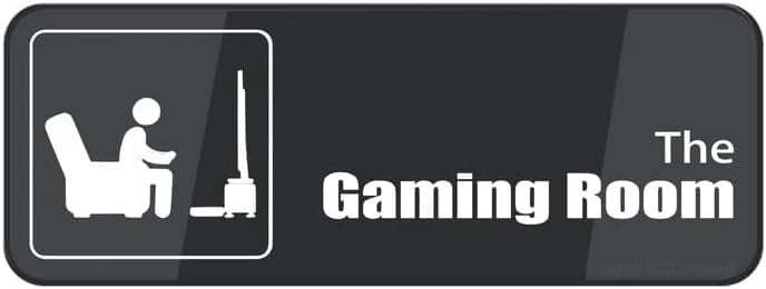 Acrylic Plastic Signs 3x10 Inch The Gaming Room Sign Long Lasting With ...