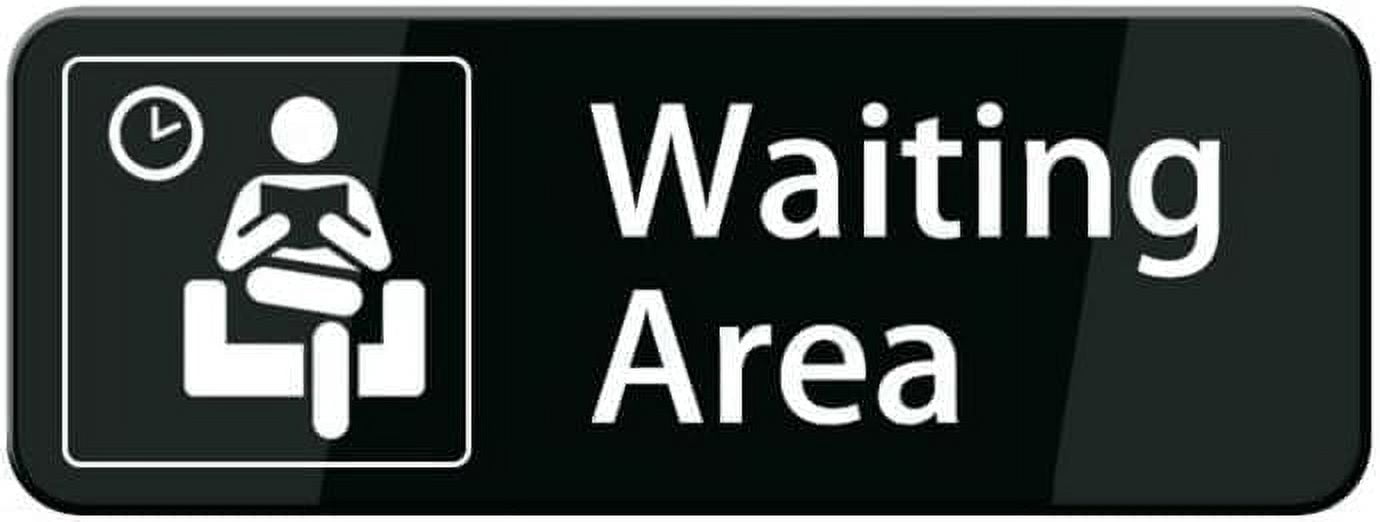 Acrylic Plastic Signs 3x10 Inch Waiting Area Sign Door Wall Labels ...