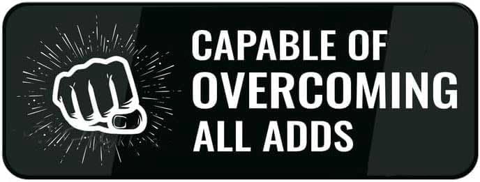 Acrylic Plastic Signs 3x10 Inch For Wall Capable Of Overcoming All Odds ...