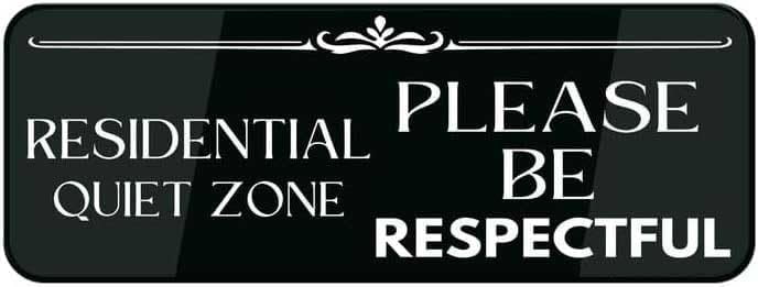 Acrylic Plastic Signs 3x10 Inch For Wall Please Be Respectful Sign Pack ...