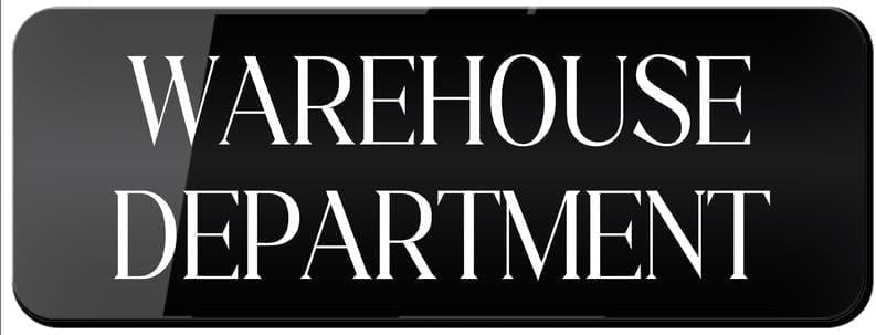 Acrylic Plastic Signs 3x10 Inch Warehouse Department Sign Acrylic Self ...