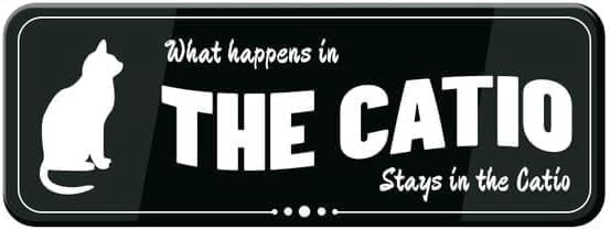 Acrylic Plastic Signs 3x10 Inch What Happens In The Catio Stays In The ...