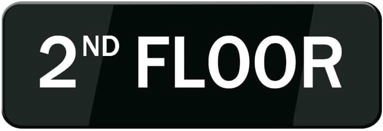 Acrylic Plastic Signs 3x8 Inch 2nd Floor Sign For Houseoffice Signs For ...