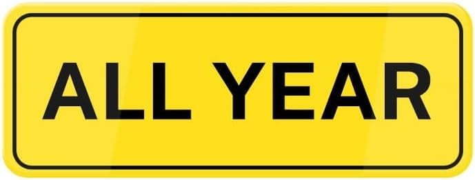 Acrylic Plastic Signs 3x8 Inch All Year Sign Business Restaurant ...