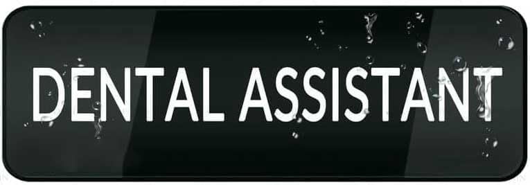 Acrylic Plastic Signs 3x8 Inch Assistant Tooth Graphic Dentist Office ...