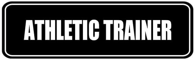 Acrylic Plastic Signs 3x8 Inch Athletic Trainer Acrylic Sign For Office ...