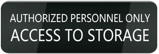 Acrylic Plastic Signs 3x8 Inch Authorized Personnel Only Access To ...
