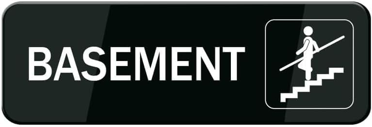 Acrylic Plastic Signs 3x8 Inch Basement Sign For House With Strong ...