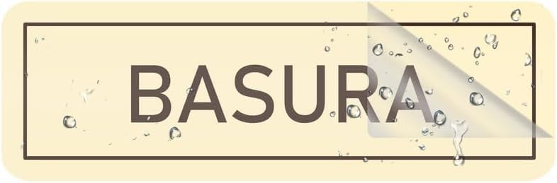 Acrylic Plastic Signs 3x8 Inch Basura Wall Or Door Acrylic Sign For ...