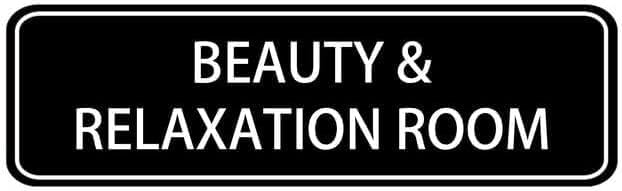 Acrylic Plastic Signs 3x8 Inch Beauty Relaxation Room Acrylic Sign For ...