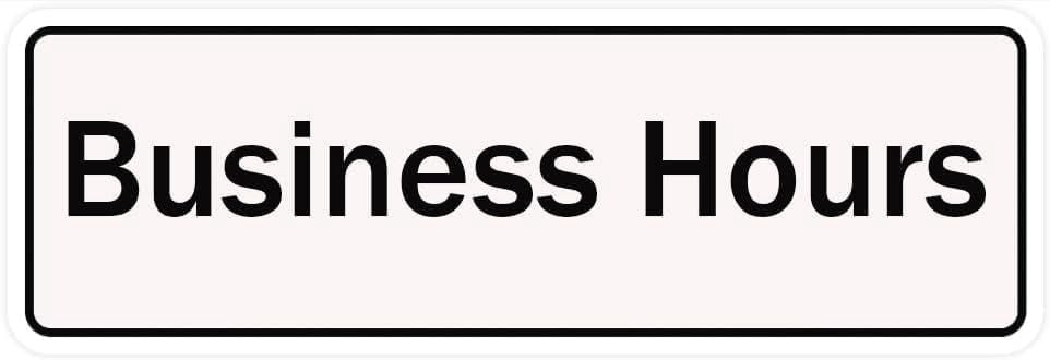 Acrylic Plastic Signs 3x8 Inch Business Hours Sign Acrylic Plastic ...