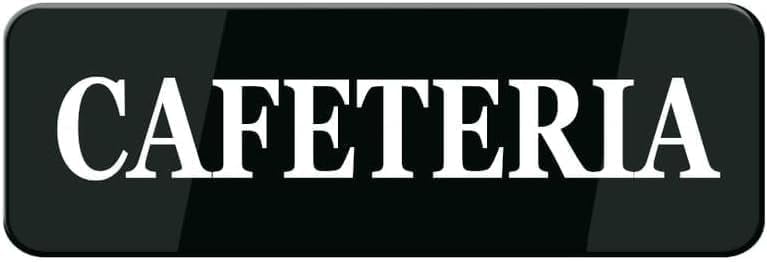 Acrylic Plastic Signs 3x8 Inch Cafeteria Sign Stickers Acrylic Plaque ...