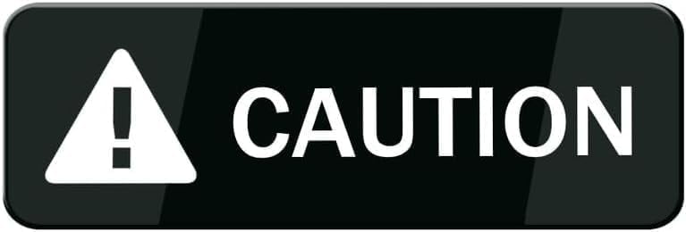 Acrylic Plastic Signs 3x8 Inch Caution Sign For Houseoffice Signs For ...