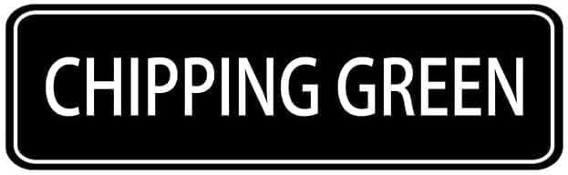 Acrylic Plastic Signs 3x8 Inch Chipping Green Acrylic Sign For Office ...