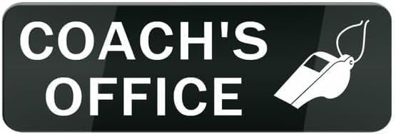 Acrylic Plastic Signs 3x8 Inch Coach S Office Sign For Front Door Signs ...