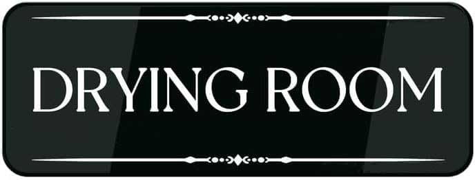 Acrylic Plastic Signs 3x8 Inch Drying Room Sign For Restaurant Salons ...