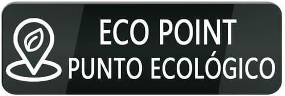 Acrylic Plastic Signs 3x8 Inch Eco Point Punto Ecol Gico Stylish ...