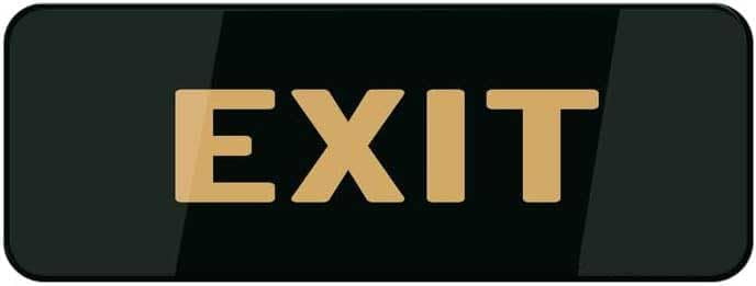 Acrylic Plastic Signs 3x8 Inch Exit Door Wall Sign For Restaurant ...