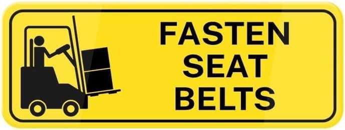 Acrylic Plastic Signs 3x8 Inch Fasten Seat Belts Sign Self Sign For ...