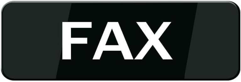 Acrylic Plastic Signs 3x8 Inch Fax Sign Signage Whiteblack Plastic ...