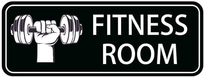 Acrylic Plastic Signs 3x8 Inch Fitness Room Sign For Door Wall Acrylic ...