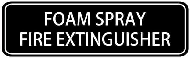 Acrylic Plastic Signs 3x8 Inch Foam Spray Fire Extinguisher Acrylic ...