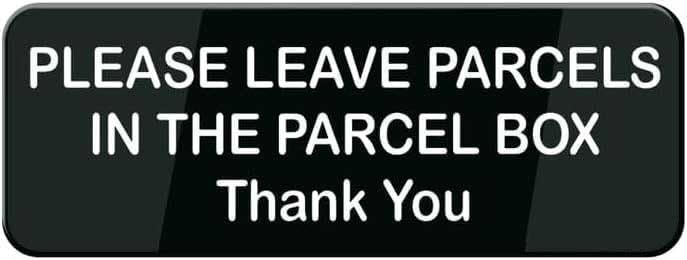 Acrylic Plastic Signs 3x8 Inch For Wallplease Leave Parcels In The ...
