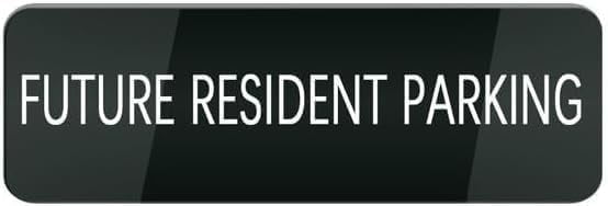 Acrylic Plastic Signs 3x8 Inch Future Resident Parking Small ...