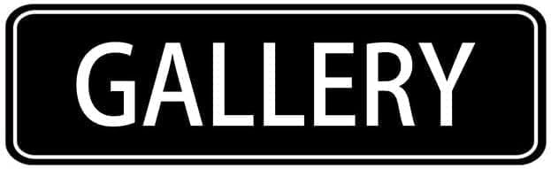 Acrylic Plastic Signs 3x8 Inch Gallery Sign Acrylic Plaque For Door ...