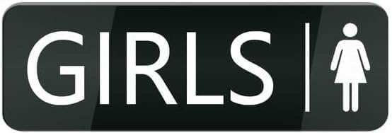 Acrylic Plastic Signs 3x8 Inch Girls Sign For Front Door Signs For ...