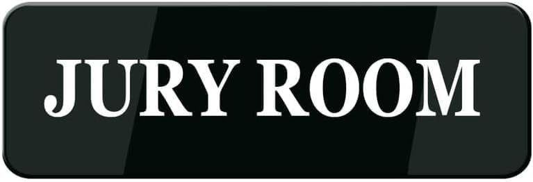 Acrylic Plastic Signs 3x8 Inch Jury Room Sign Stickers Acrylic Plaque ...