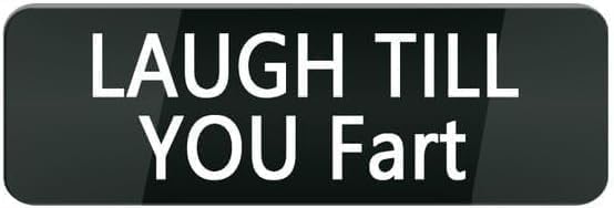 Acrylic Plastic Signs 3x8 Inch Laugh Till You Fart Small Rectangular ...