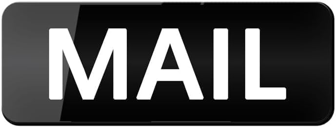 Acrylic Plastic Signs 3x8 Inch Mail Comes With Graphical Symbols And ...