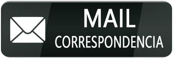 Acrylic Plastic Signs 3x8 Inch Mail Correspondencia Small Rectangular ...