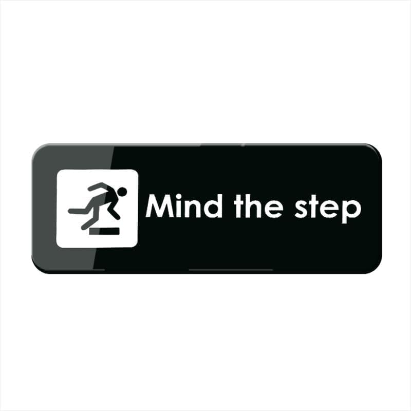 Acrylic Plastic Signs 3x8 Inch Mind The Step Sticker Sign For Door Or ...
