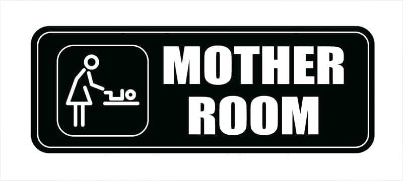 Acrylic Plastic Signs 3x8 Inch Mother Room Door Sign Self Door Wall ...