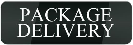 Acrylic Plastic Signs 3x8 Inch Package Delivery Fade Resisting Signs ...