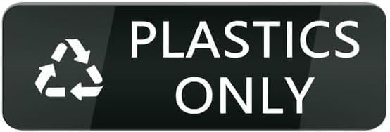Acrylic Plastic Signs 3x8 Inch Plastics Only Sign For House Office Home ...