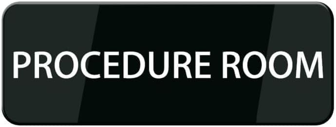 Acrylic Plastic Signs 3x8 Inch Procedure Room Sign Self Adhesive For ...