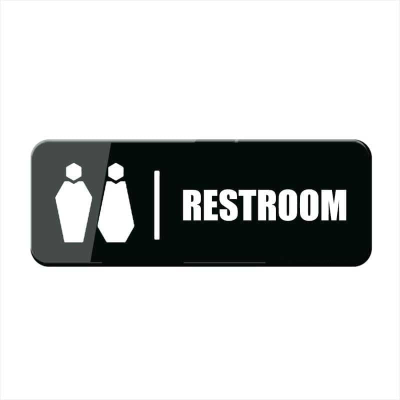 Acrylic Plastic Signs 3x8 Inch Restroom Sign Acrylic Modern DeSign Gift ...
