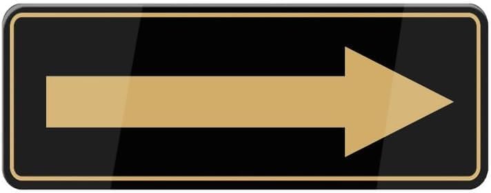 Acrylic Plastic Signs 3x8 Inch Right Directional Arrow For Front Door ...
