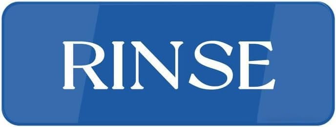 Acrylic Plastic Signs 3x8 Inch Rinse Sign Self Adhesives Sign For Door ...