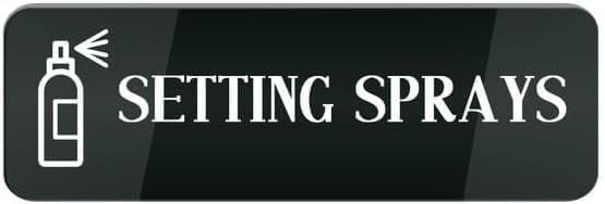 Acrylic Plastic Signs 3x8 Inch Setting Sprays Sign For Door Or Wall ...