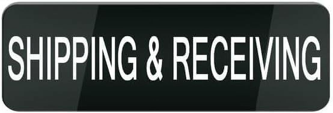 Acrylic Plastic Signs 3x8 Inch Shipping Receiving Sign For House Office ...