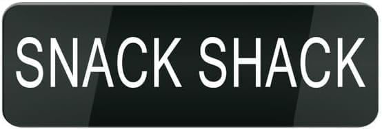 Acrylic Plastic Signs 3x8 Inch Snack Shack Sign For Door Or Wall ...