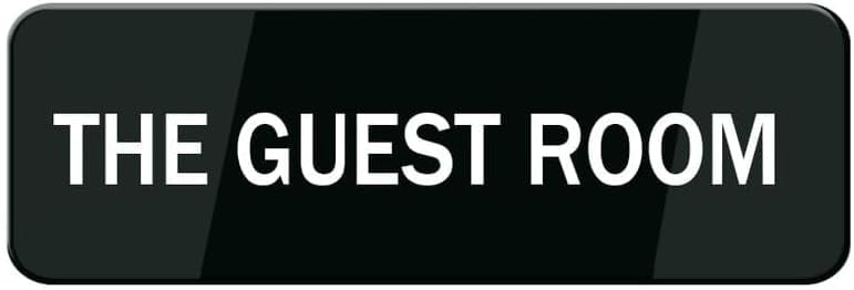 Acrylic Plastic Signs 3x8 Inch The Guest Room Signage Plastic Acrylic ...
