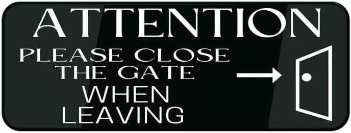 Acrylic Plastic Signs 3x8 Inch Unisex Acrylic Sign Please Close Get ...